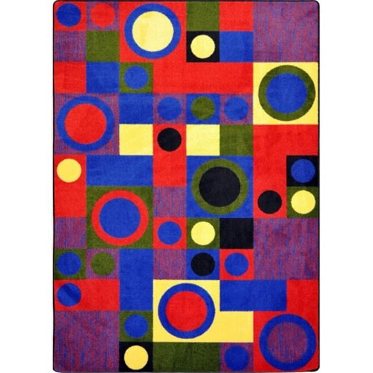 Kid Essentials City Block Rectangle Teen Area Rugs 02 Red - 7 ft. 8 in ...