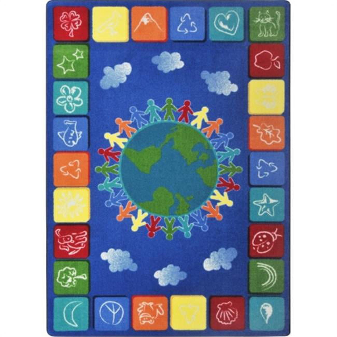 Kid Essentials One World Geography & Environment Rectangle Rugs Primary - 5 ft. 4 in. x 7 ft. 8 ...