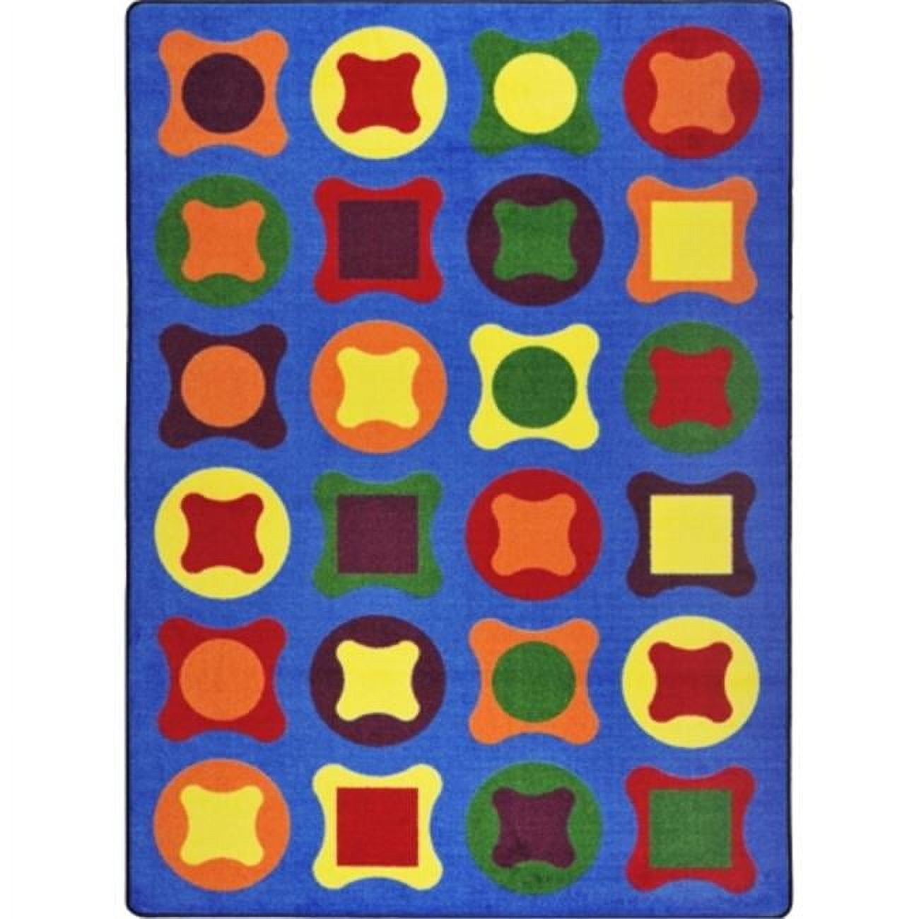 Kid Essentials Perfect Fit Early Childhood Rectangle Rugs Multi Color ...