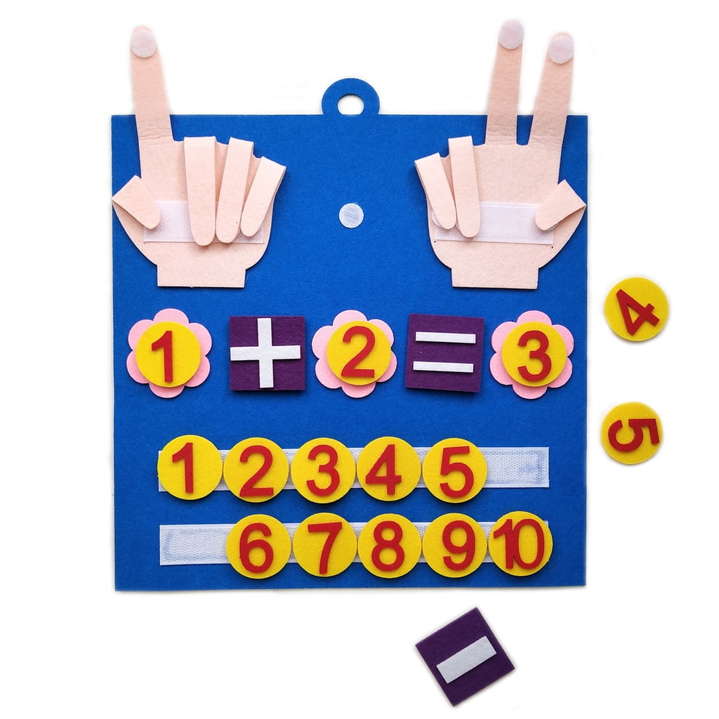Kid Felt Finger Numbers Math Toys Children Counting Early Learning ...