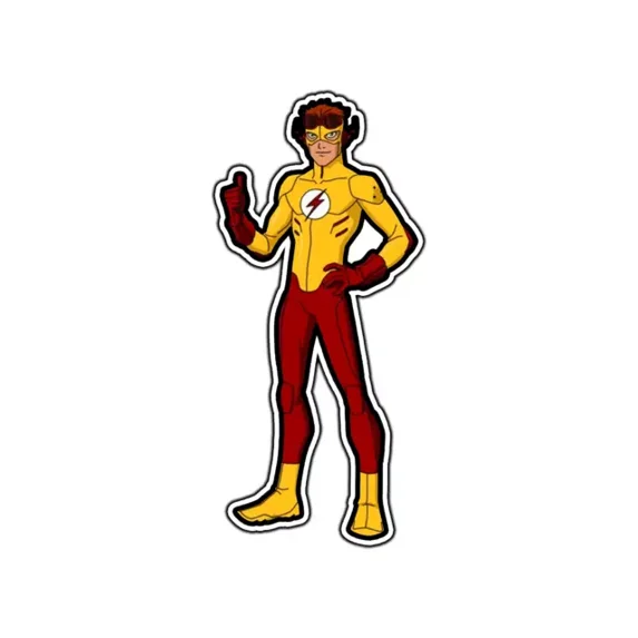 Kid Flash Cartoon Style Waterproof Sticker Phone Decal Water Bottle ...
