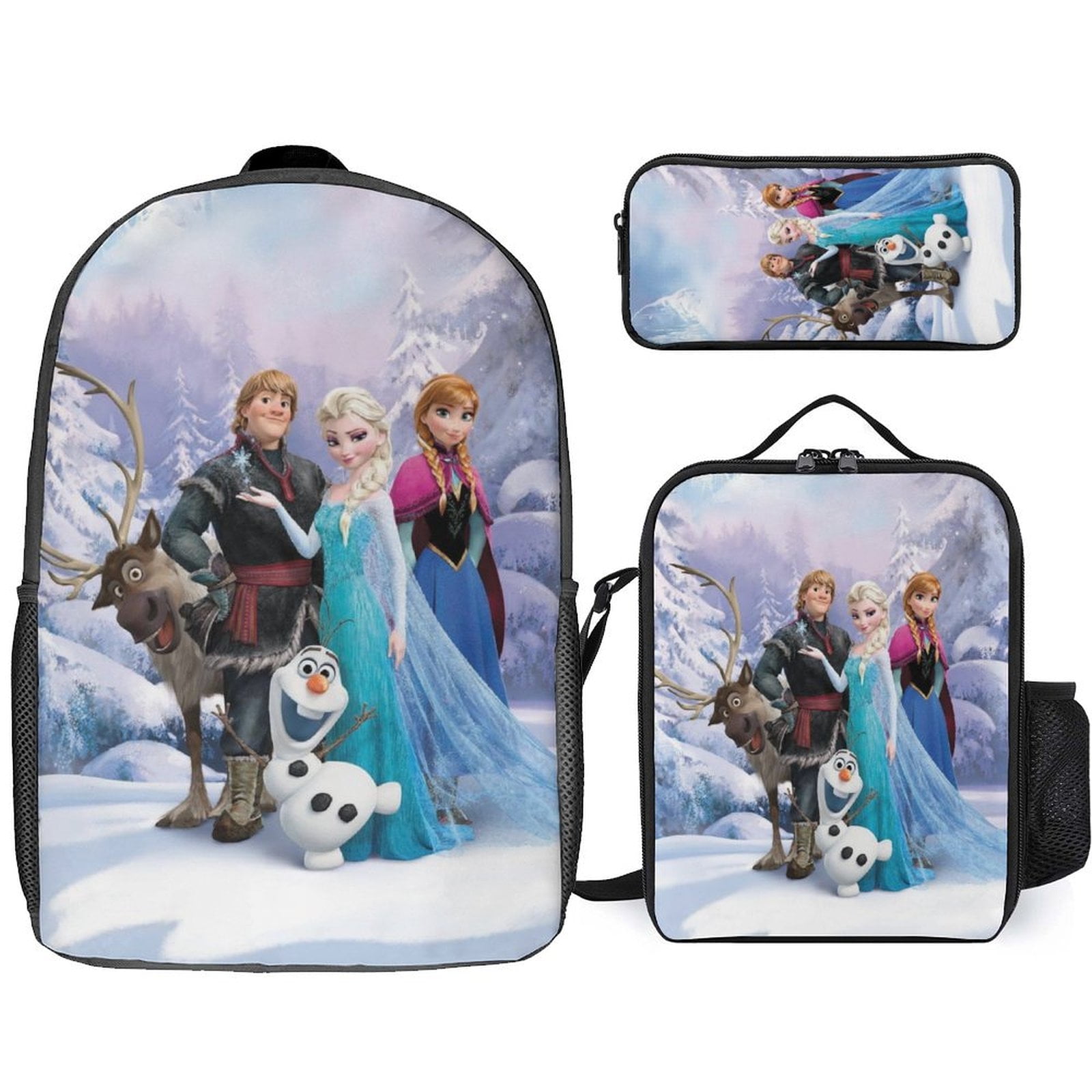 Kid Frozen School Bag 3 Piece Backpack Set With Lunch Box And ...