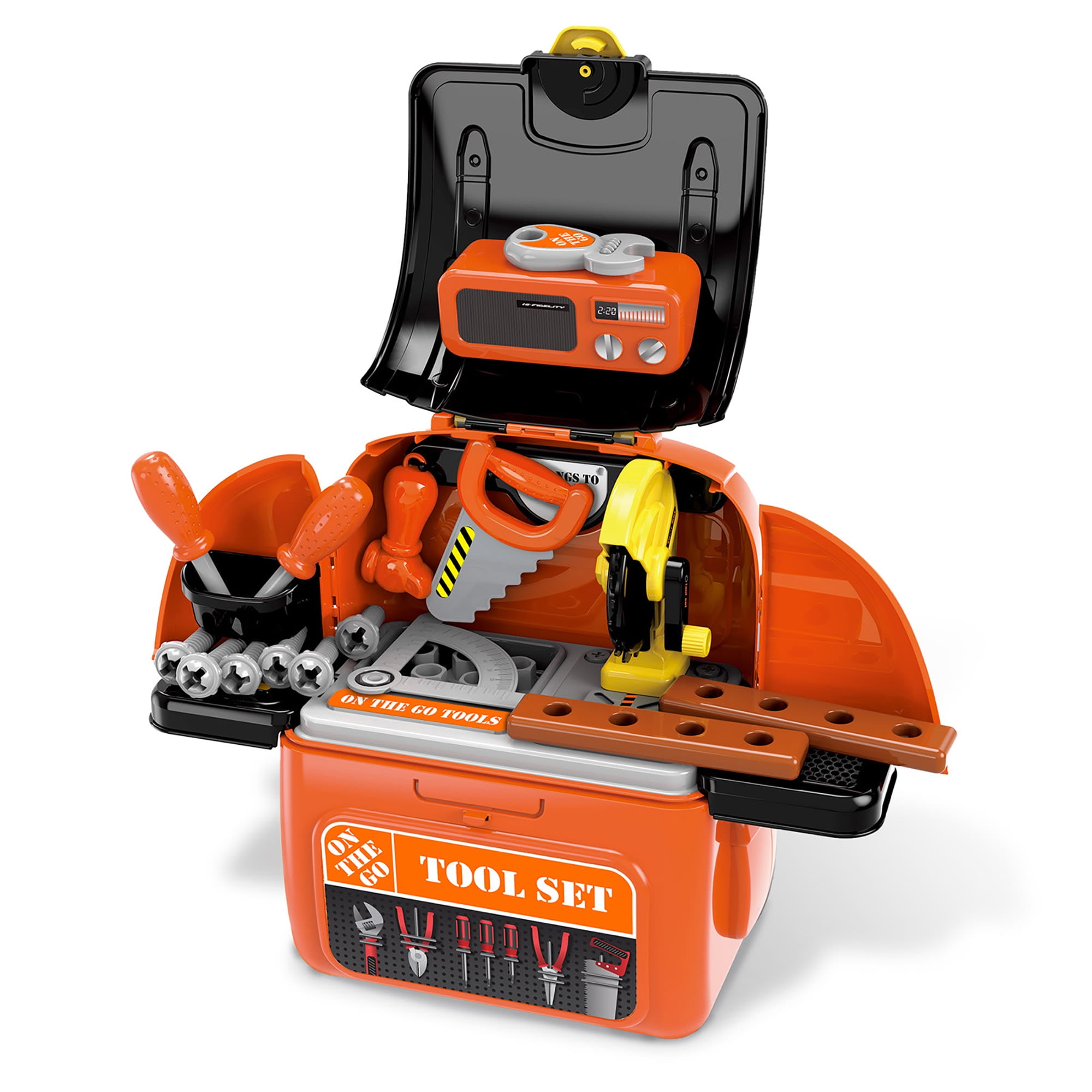Kid Galaxy On the Go Backpack Pretend Play Tool Set - Walmart.com