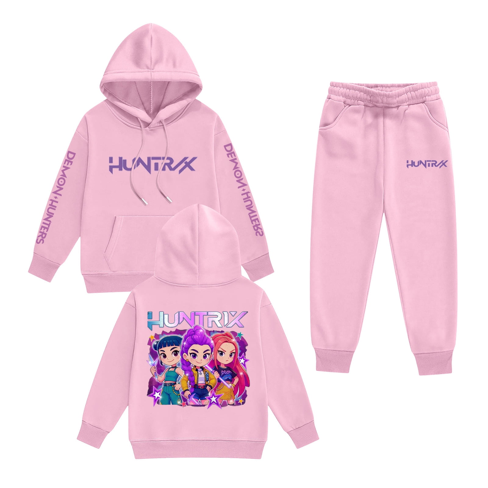 Kid Girl Pop Singer Hoodie Set,Crewneck Sweatshirt Pullover Long Sleeve ...