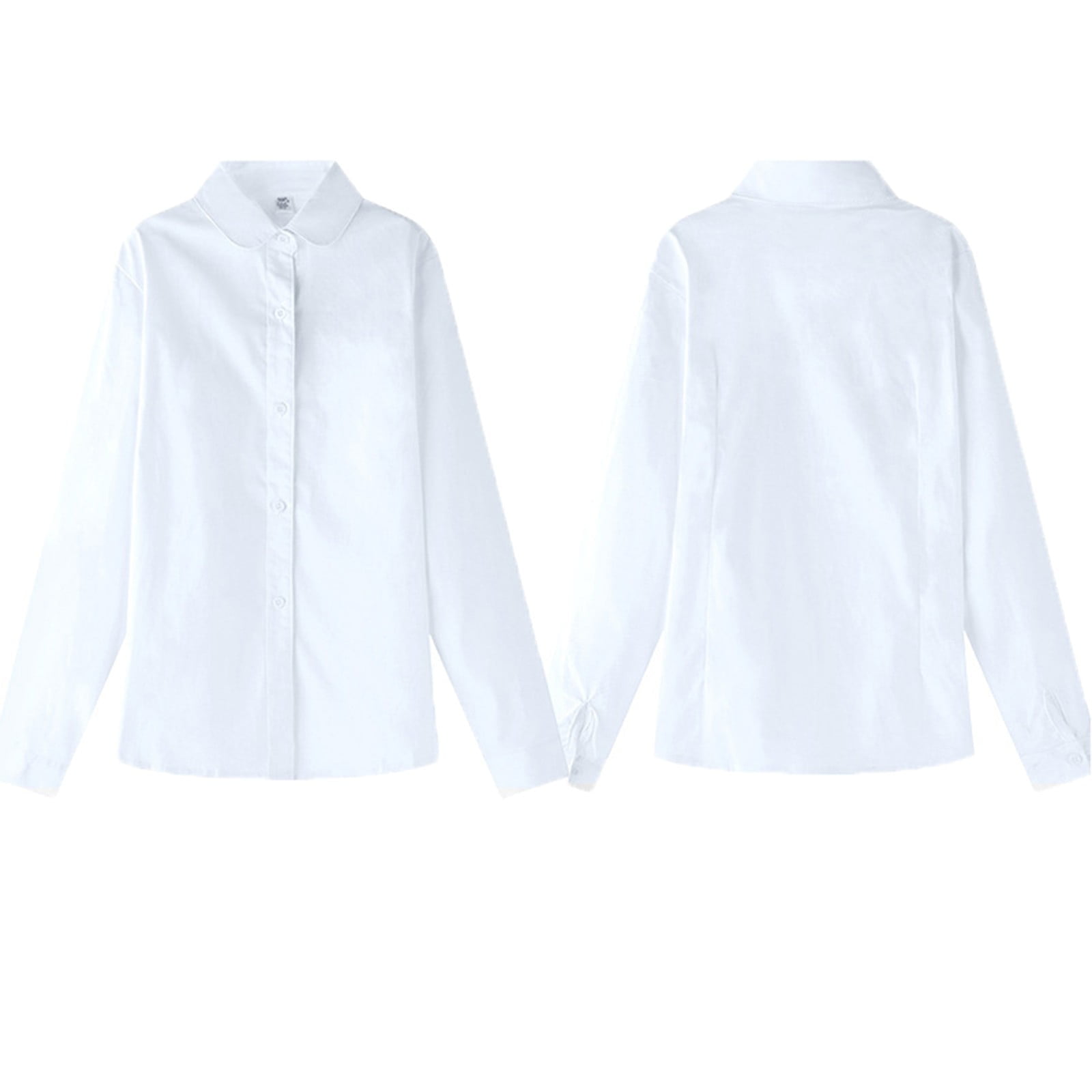 Kid Girls Button Down Shirts Girls White Button Down Shirt Boys Formal ...