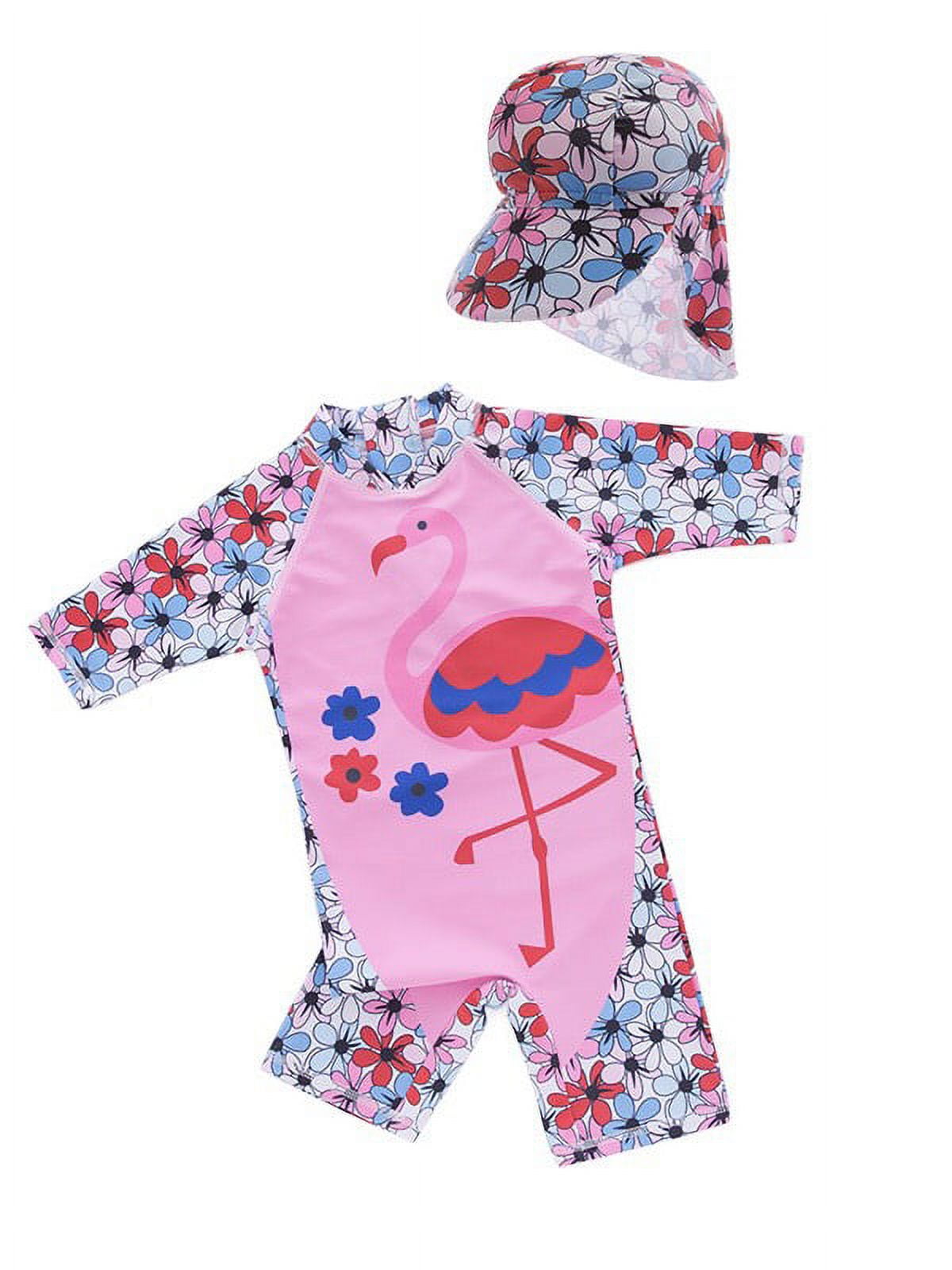 Kid Girls Chic Rash Guard Swimsuit Pool Party Swim Wear Beach Bathing ...