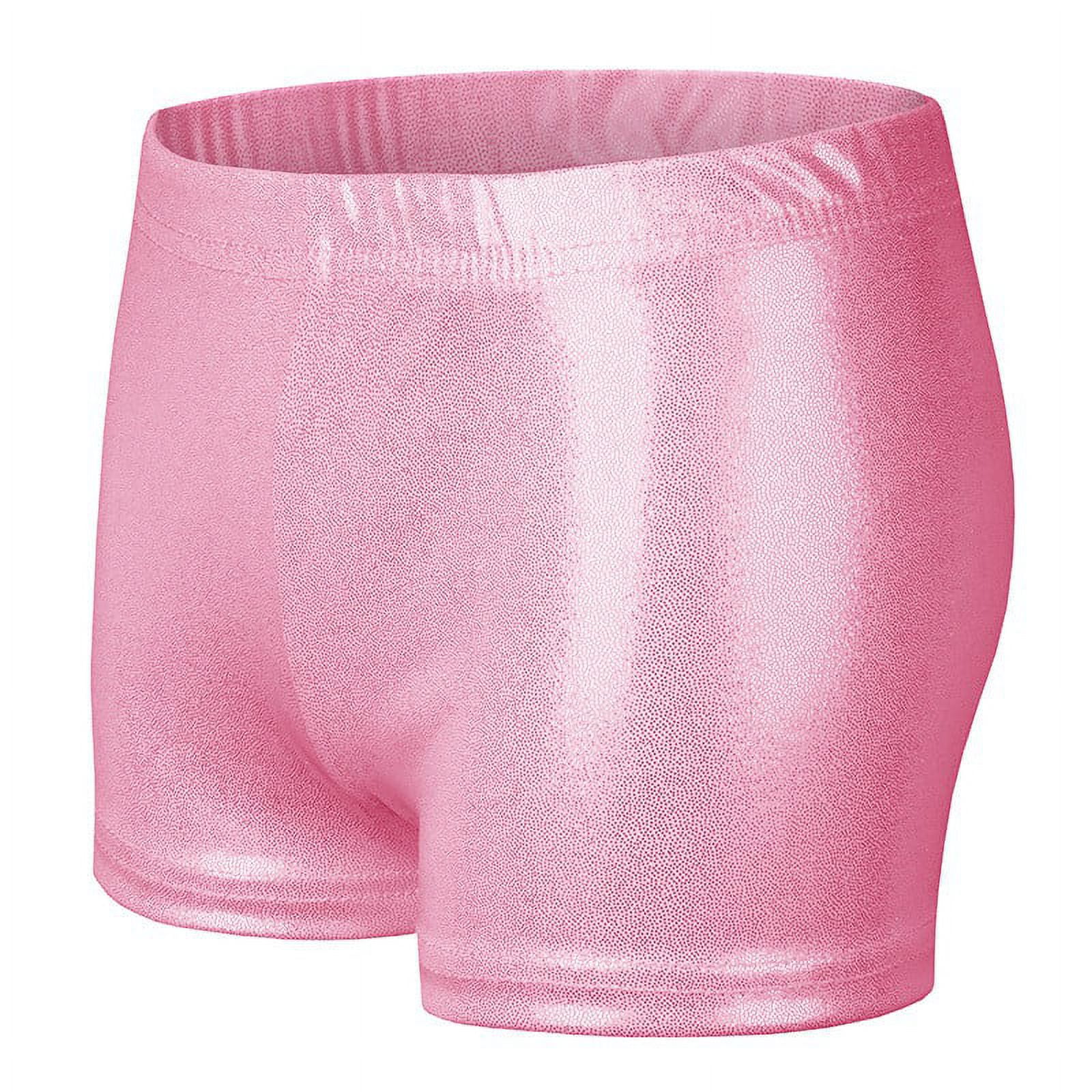 Kid Girls Gymnastic Shorts Ballet Dance Sparkle Short Tumbling Athletic ...
