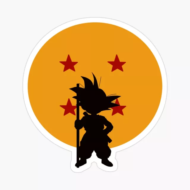 Kid Goku Silhouette Sticker For Car, Truck Sticker Phone Decal Water ...