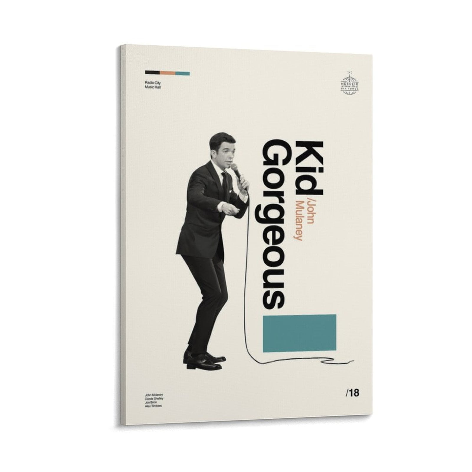 Kid Gorgeous - John Mulaney Poster, Midcentury Poster, Vintage Poster ...