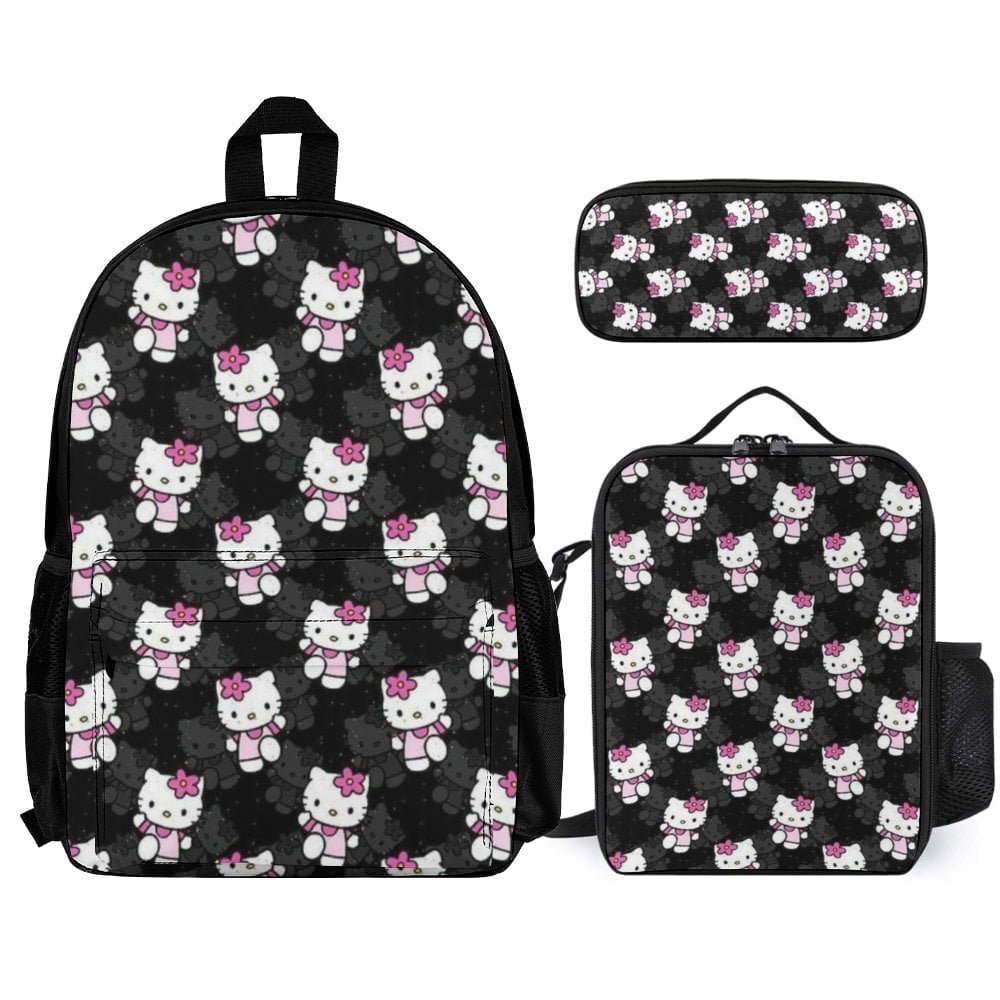 Kid Hello Kitty 3 Piece Backpack Set With Lunch Box And Pencilcase ...