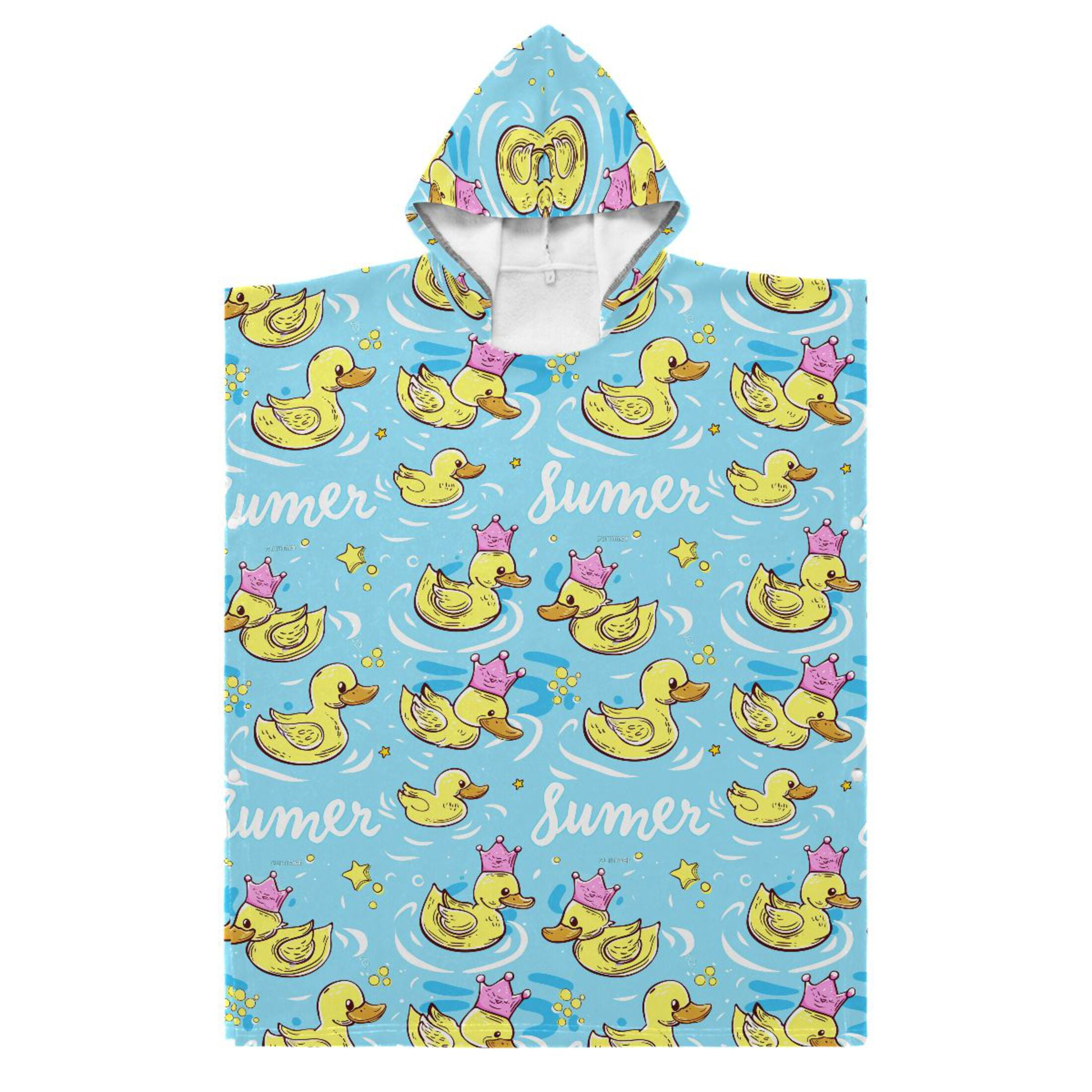 Kid Hooded Beach Towel Bath Poncho Towels Soft Absorbent Quick Dry for ...
