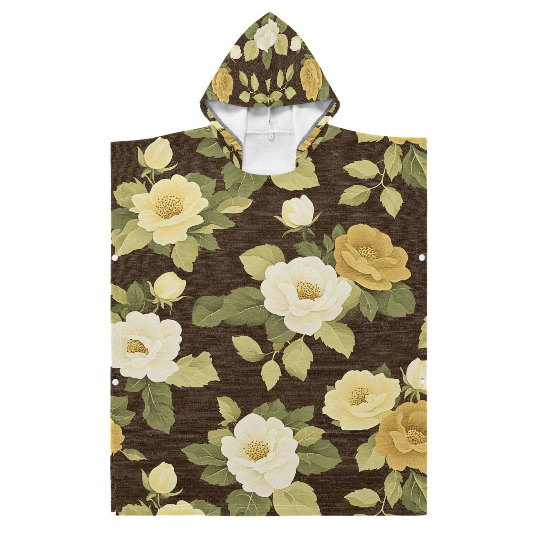 Kid Hooded Beach Towel inch Bath Poncho Towels Soft Absorbent Quick Dry for Boy Girl Brown Cream ...