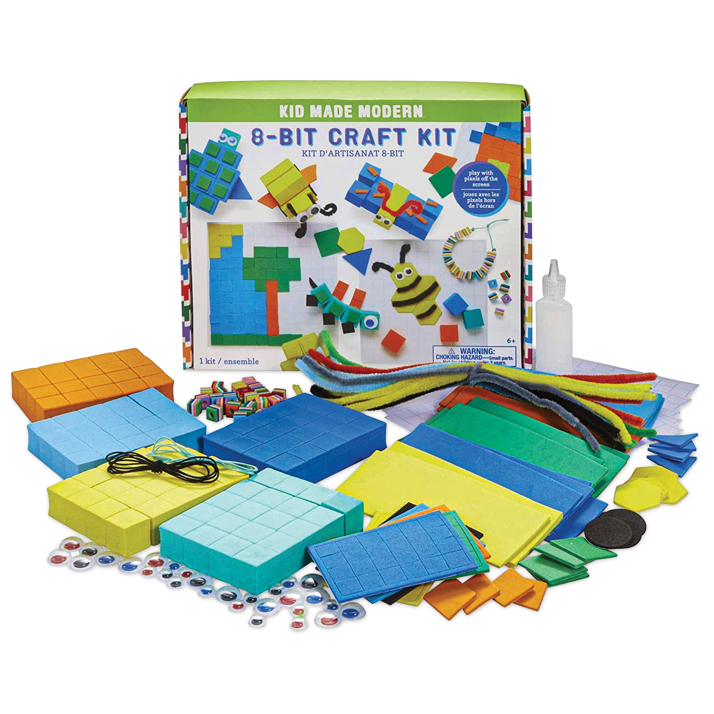 Kid Made Modern 8-Bit Craft Kit - Walmart.com