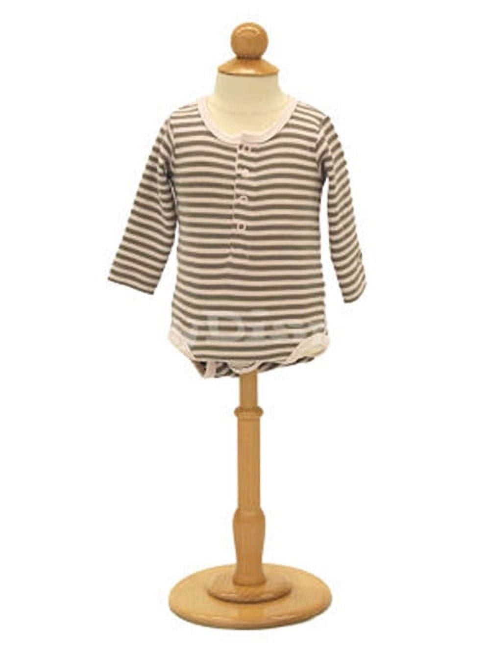 6 Month Baby Mannequin Dress Form Display, Jersey Covered Foam, Wooden ...