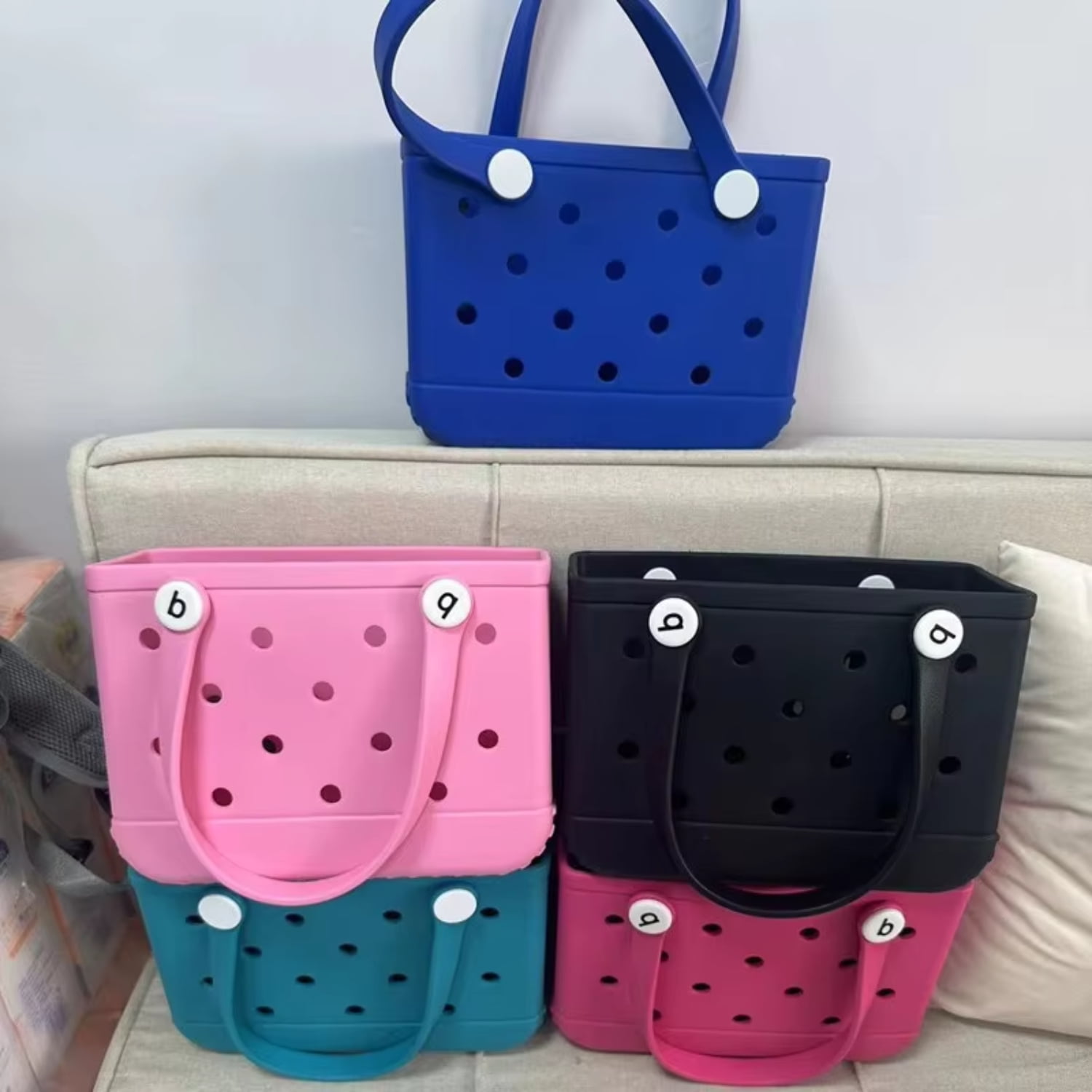 Kid Mini Waterproof Summer Beach Tote Basket Bogg for Women Shopping ...