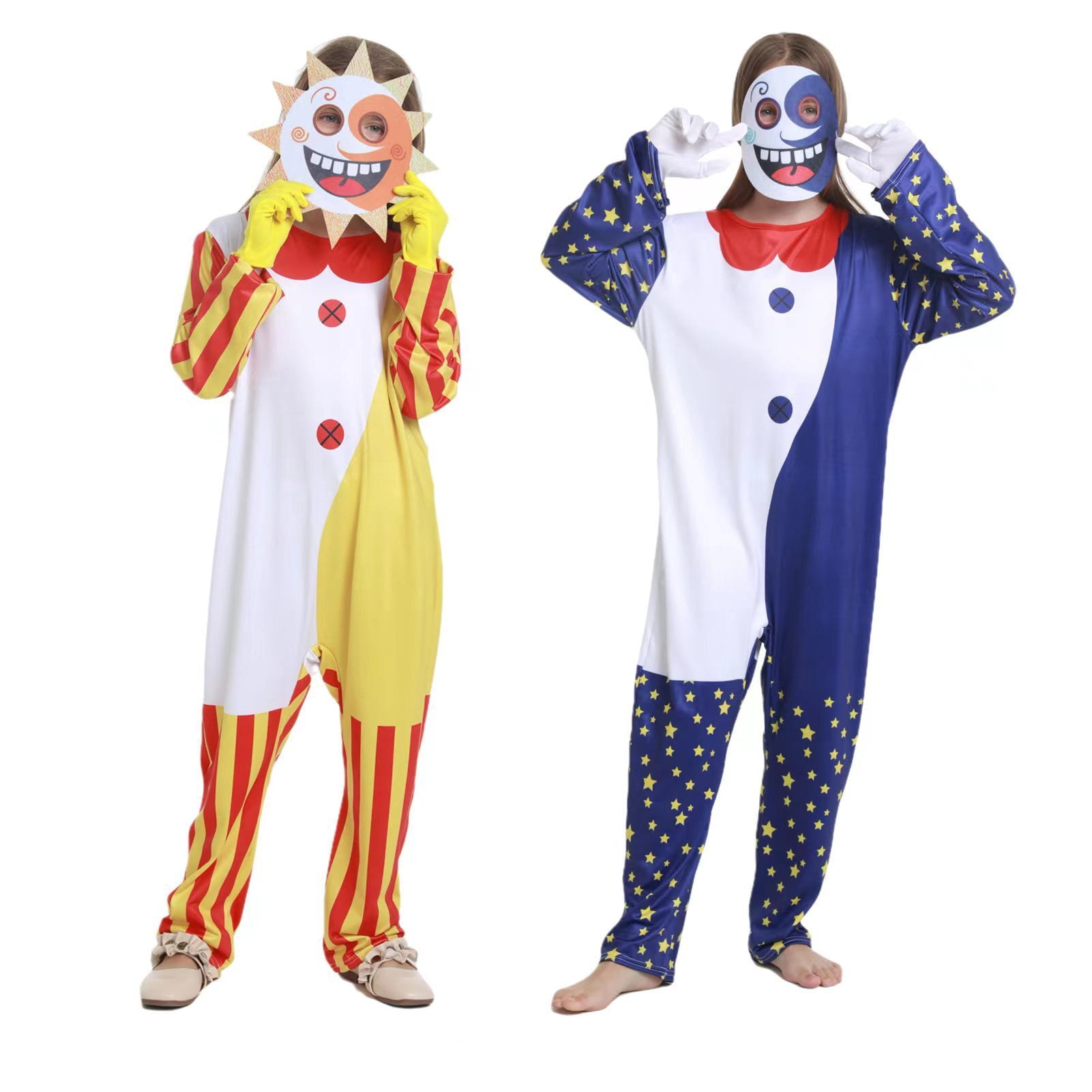 Kid Moon Sun Clown Cosplay Costume Halloween Party Outfits Costume ...