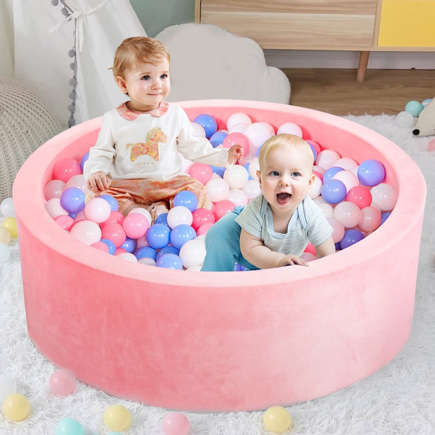 Kid Odyssey Memory Foam Ball Pit, Soft and Safe Play Toy for Toddlers ...