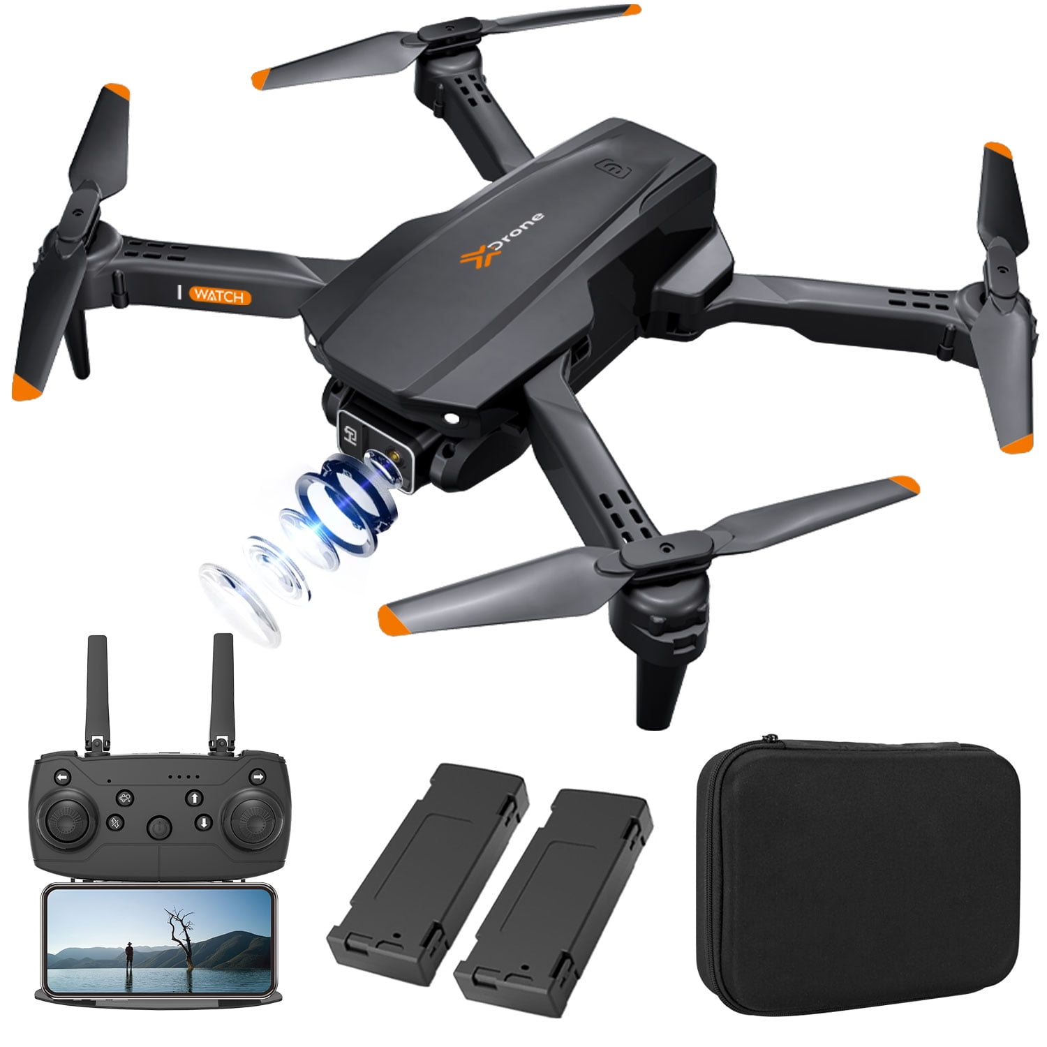 Kid Odyssey H15 Drone, 4K HD Dual FPV Camera, Foldable RC Quadcopter ...