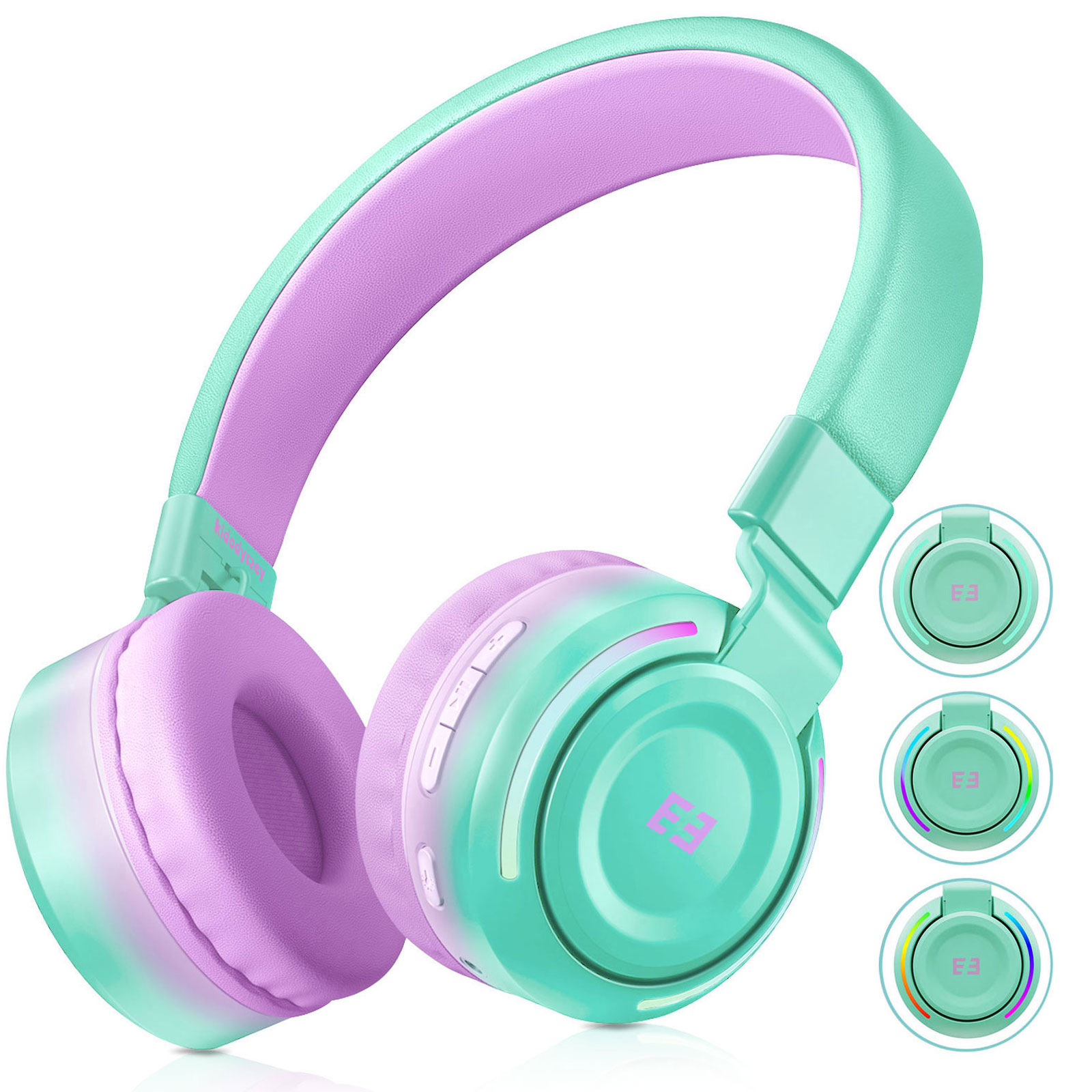 BuddyPhones Connect - Volume Limiting Wired Kids Foldable Headphone ...