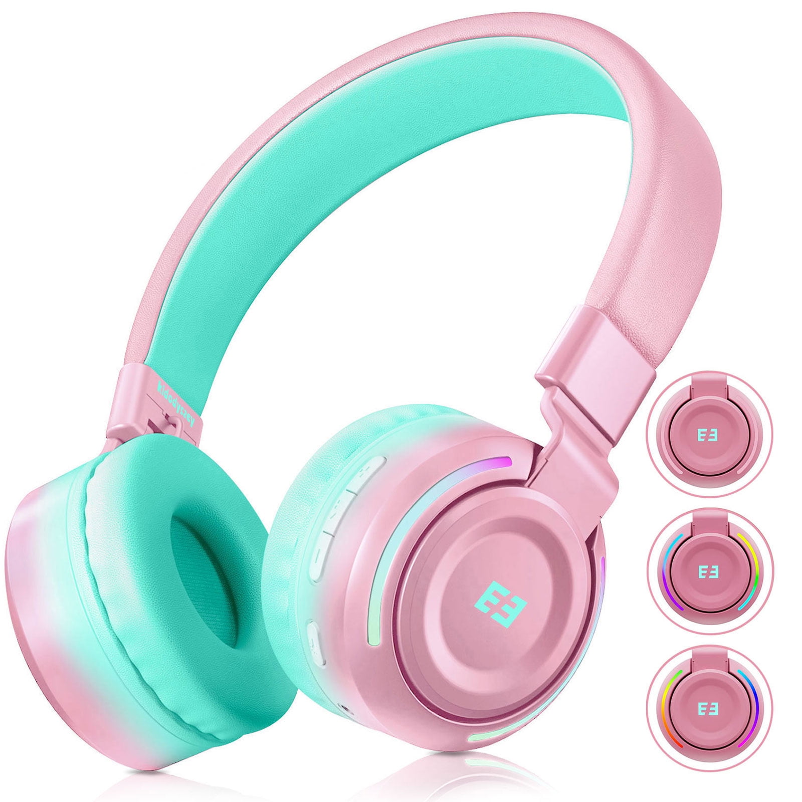 Kid Odyssey Kids Bluetooth Headphones for Girls Boys, Wired & Wireless ...