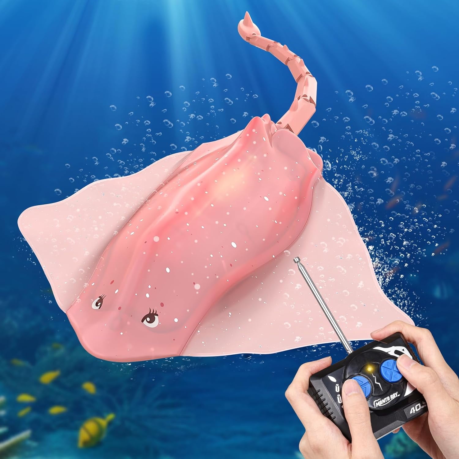 Kid Odyssey Pool Toys Remote Control Shark Boat, High-Simulation Diving ...