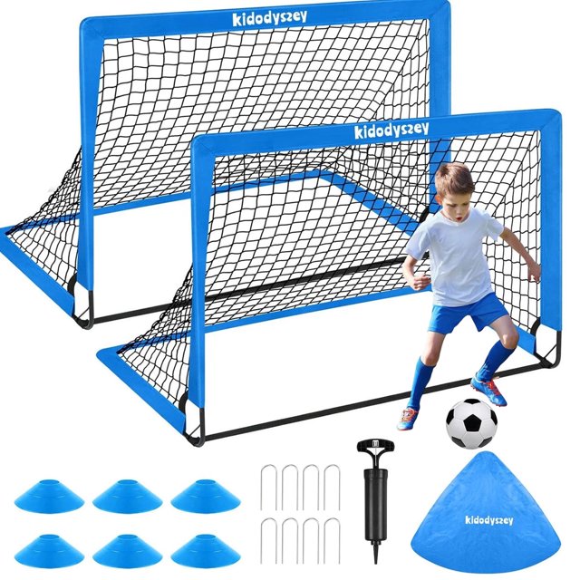 Kid Odyssey Portable Backyard Outdoor Soccer Goals, 2 Pack - Walmart.com