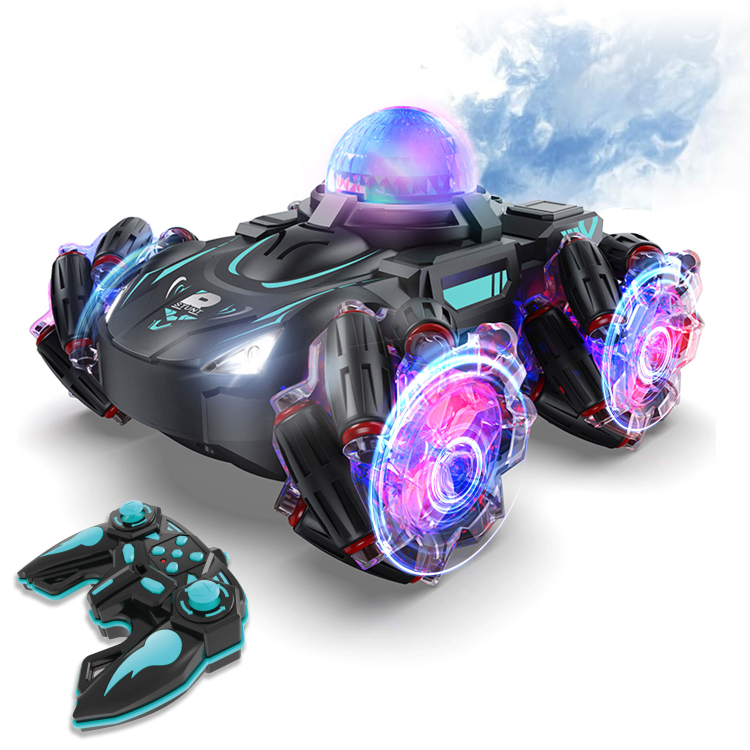 Stunt RC Car, 4WD 2.4GHz Remote Control Car Gesture Sensor Toy Cars ...