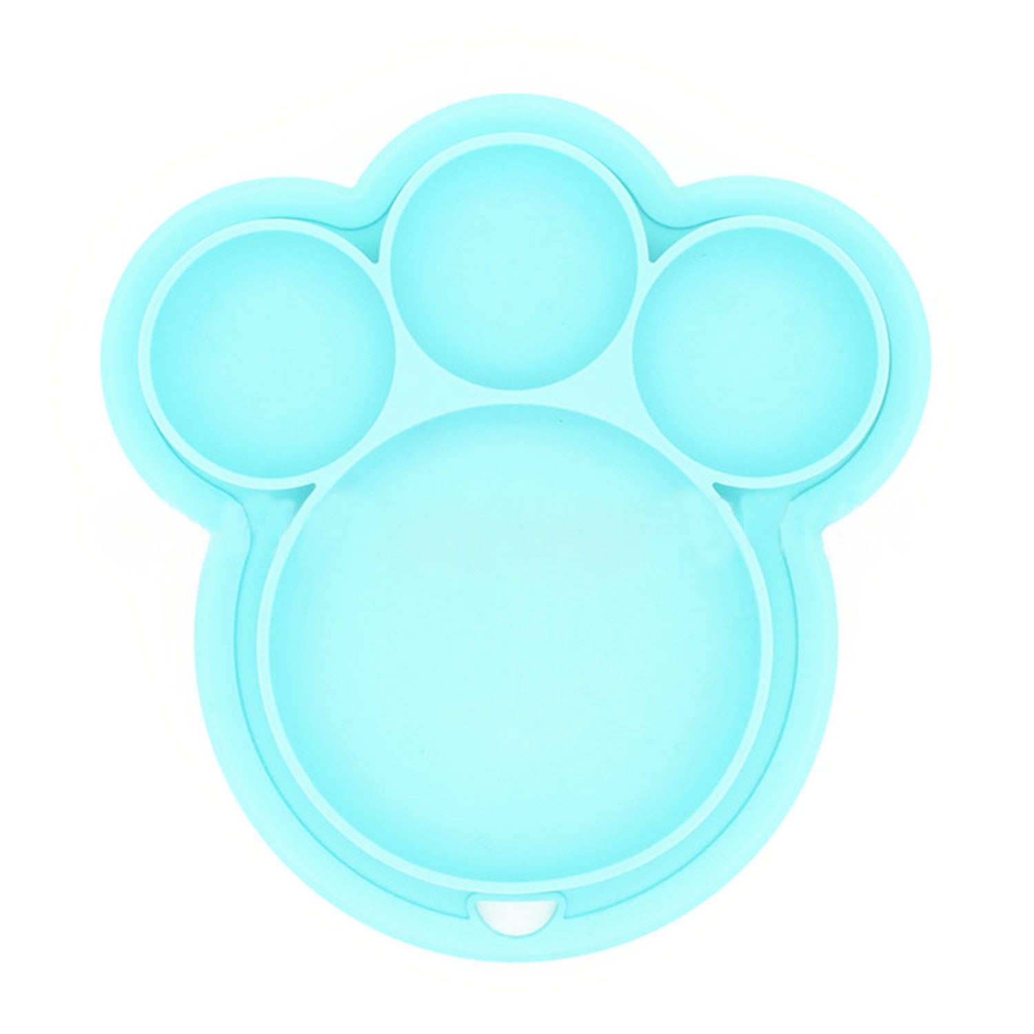 Kid Plates, Peaoy Cute Bear Paw Shape Suction Silicone Food Fruits ...