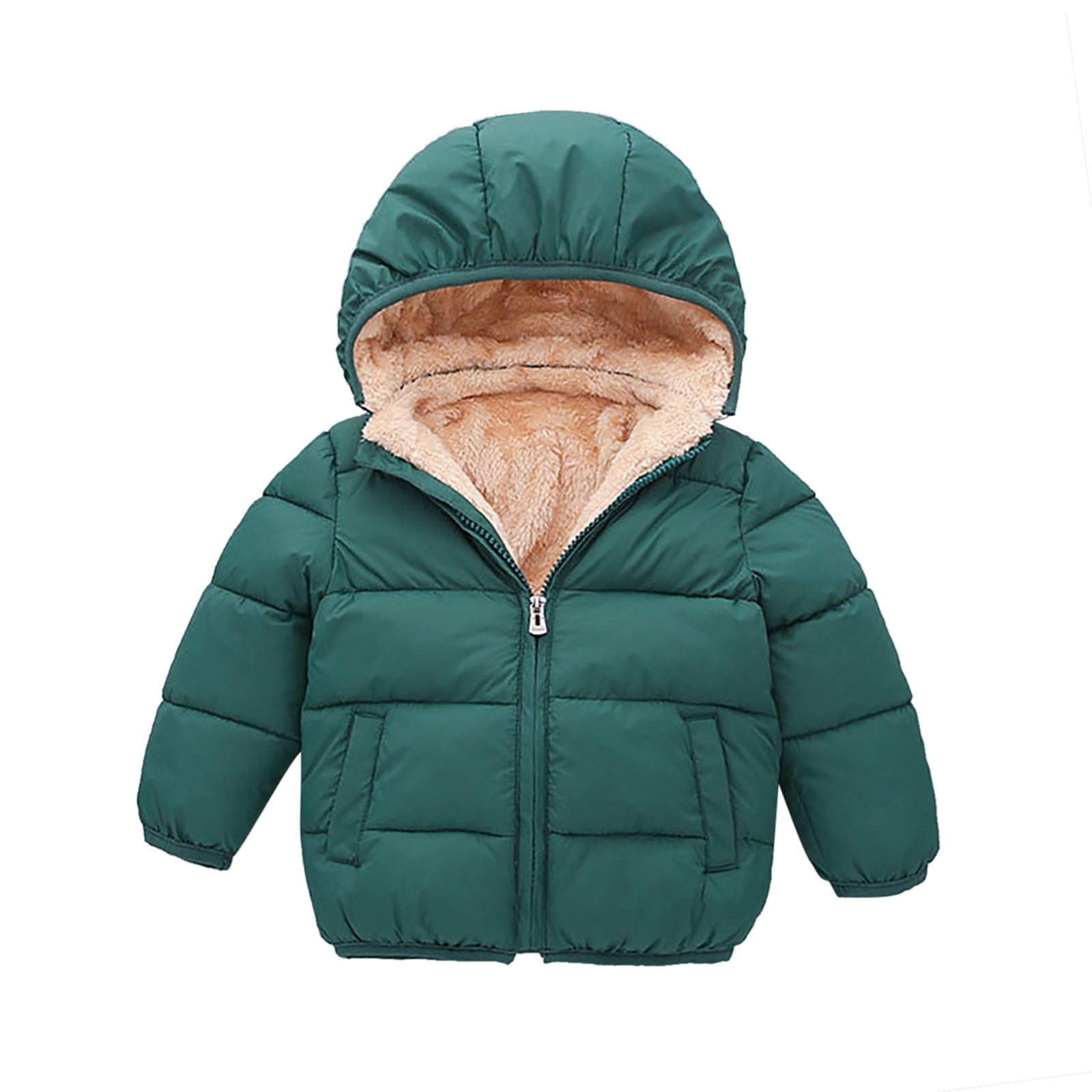 Kid Puffer Coat Toddler Winter Coat Bear Ears Hooded Jacket Long Sleeve Light Winter Coats for ...