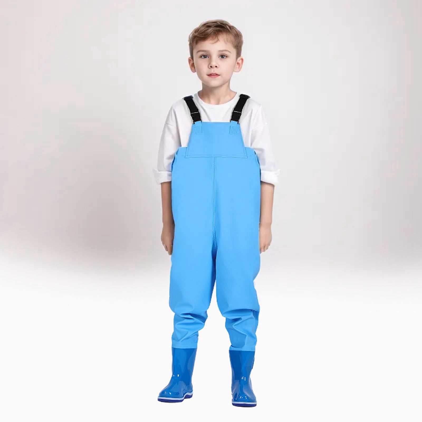 Kid Rain Pants Boys Waterproof Pants Mud Proof Solid Lightweight Rain ...