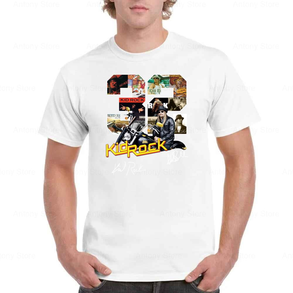 Kid Rock 32nd Anniversary Signatures Rock Star T-shirt up to size 5XL ...