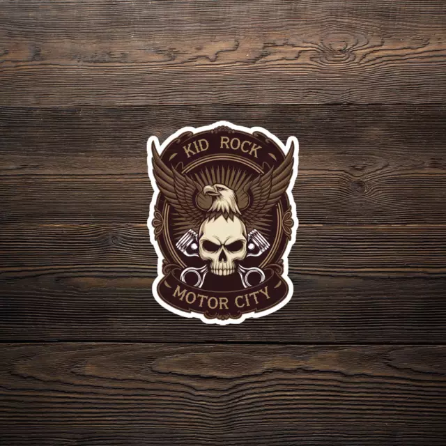 Kid Rock Motor City Skull Eagle Rock Music Sticker Decal Car ...