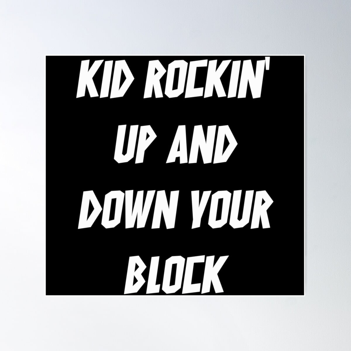 Kid Rockin' Poster Wall Art, Modern Wall Decor For Living Room Bedroom ...