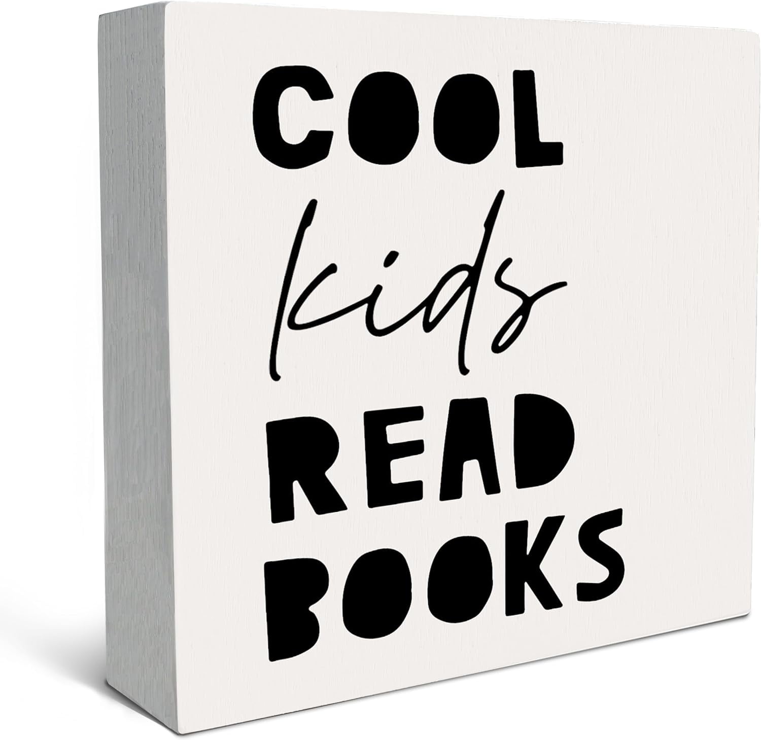 Kid Room Wood Box Sign Desk Decor, Kid Reading Decor Wooden Box Sign ...