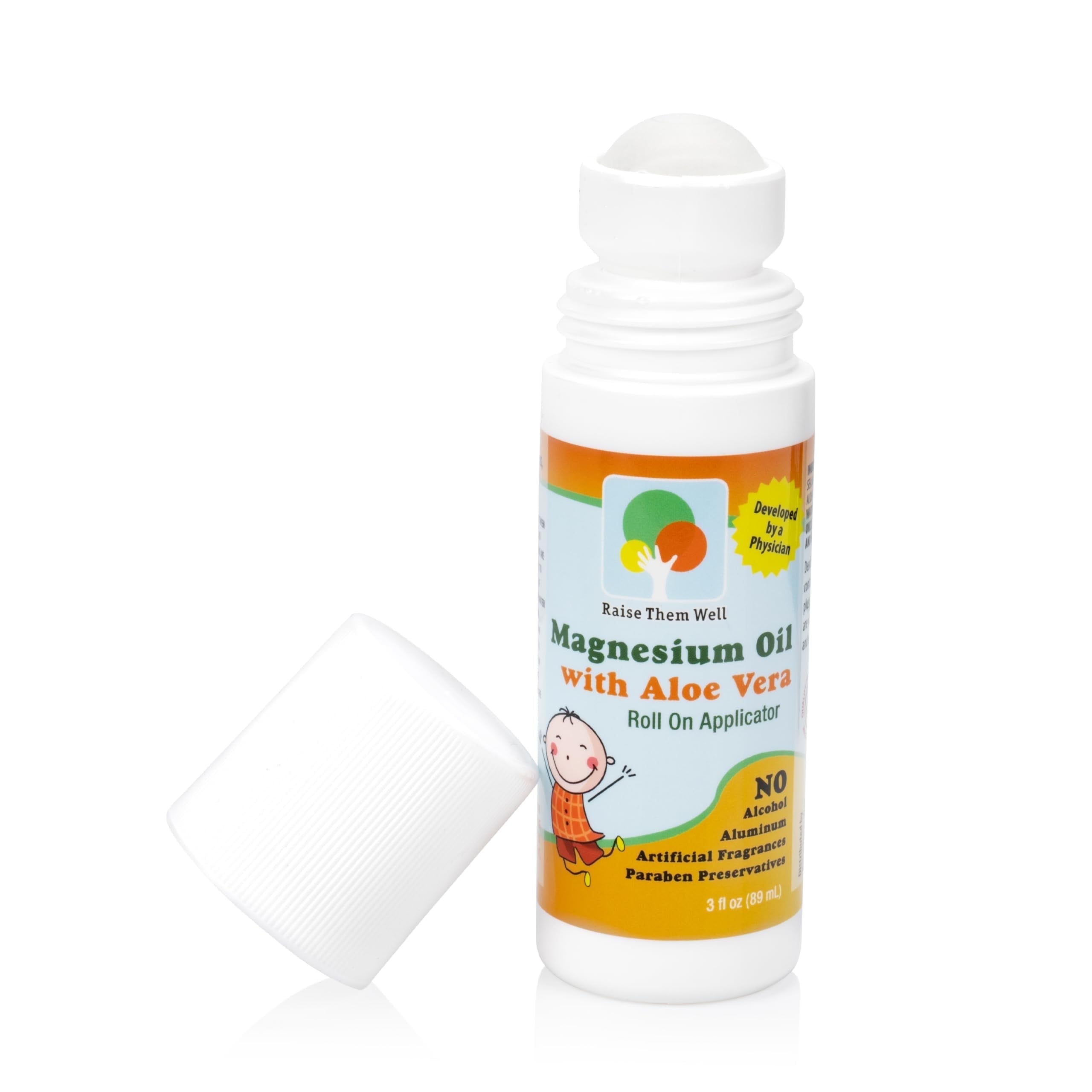 Kids Magnesium Oil Roll-On, Topical Spray with Roller Applicator, 1 ...