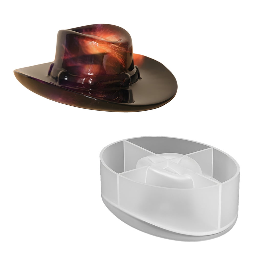 Kid Safety Silicones Cowboy Hat Mold For Safe DIY Jewelry Dishes Making ...