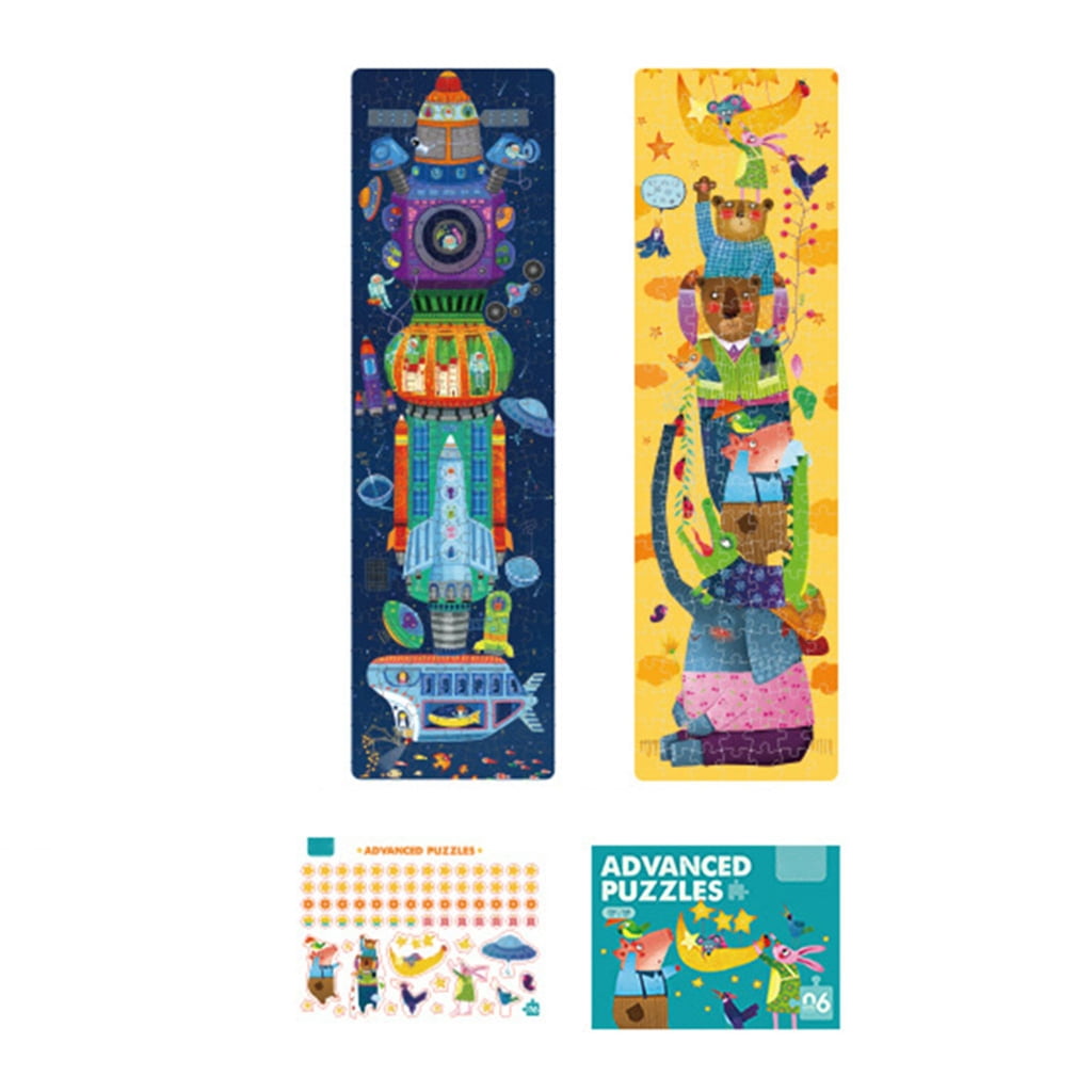 Kid Self-assembly Puzzles Jigsaw Game Cognition Cartoon Learning Toy ...