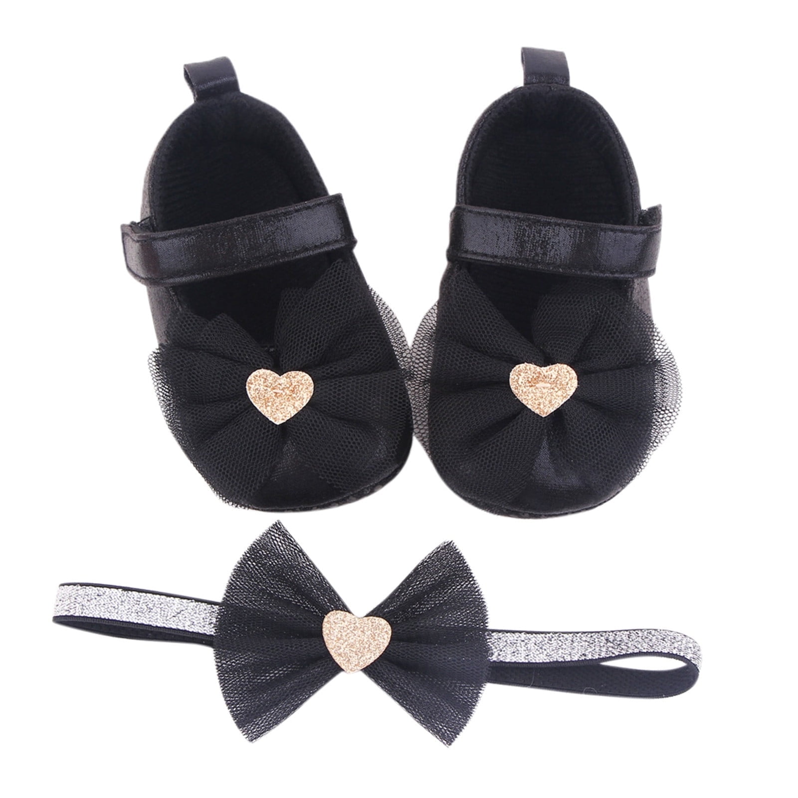 Kid Shoes Soft Headband Bowknot Prewalker Princess for 0-1Y Girls Shoes ...