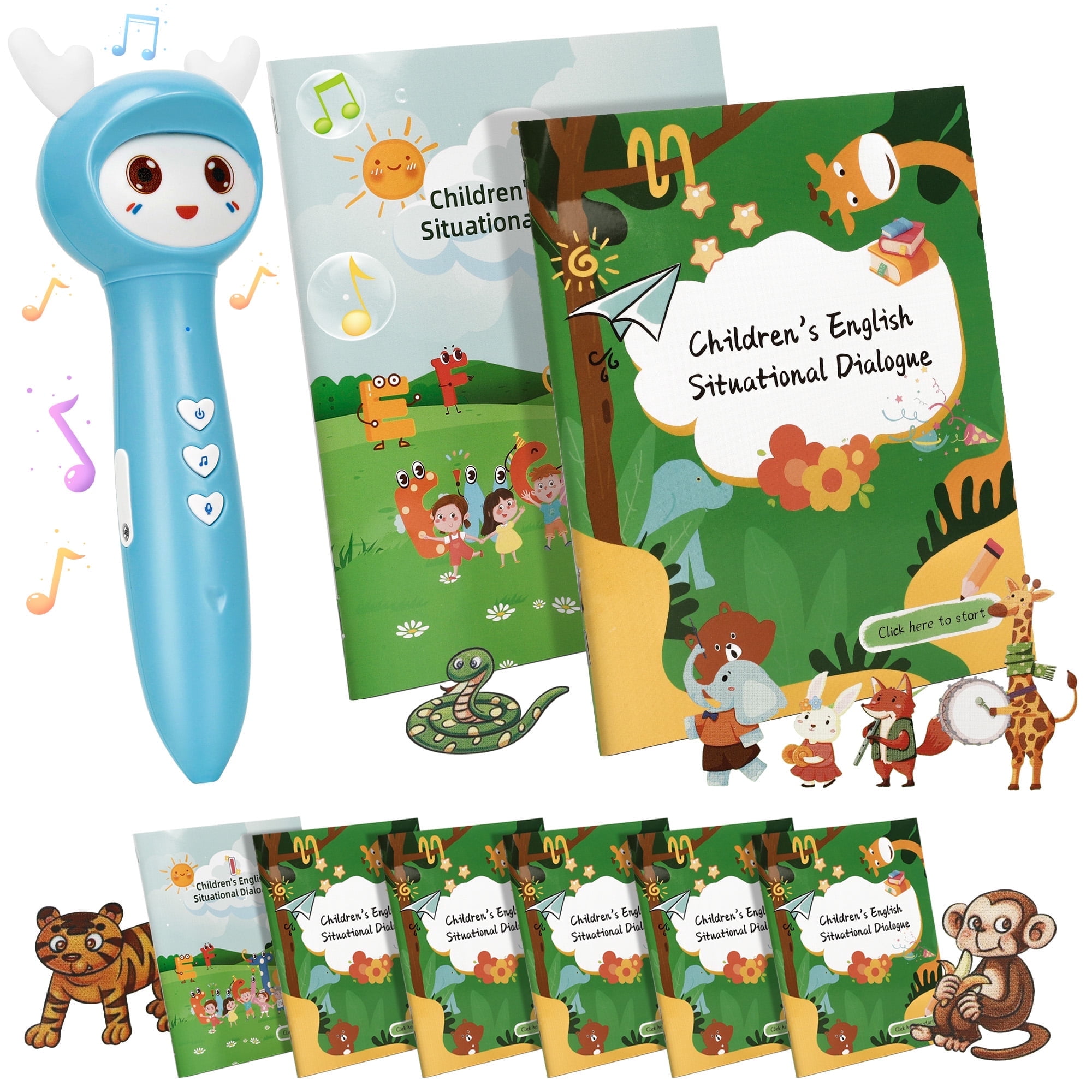 Smart Talking Pen English Early Learn-to-Read Pen Machine with ...