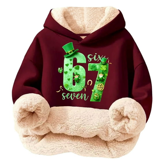 Kid St Patricks Day Sweatshirt Hoodie Drawstringless Front Pocketless ...
