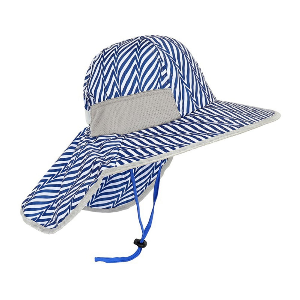 Kid Sun Hat Toddler Beach Outdoor Hats UV Protection Adjustable Wide Brim Caps,56-58cm - Walmart.com