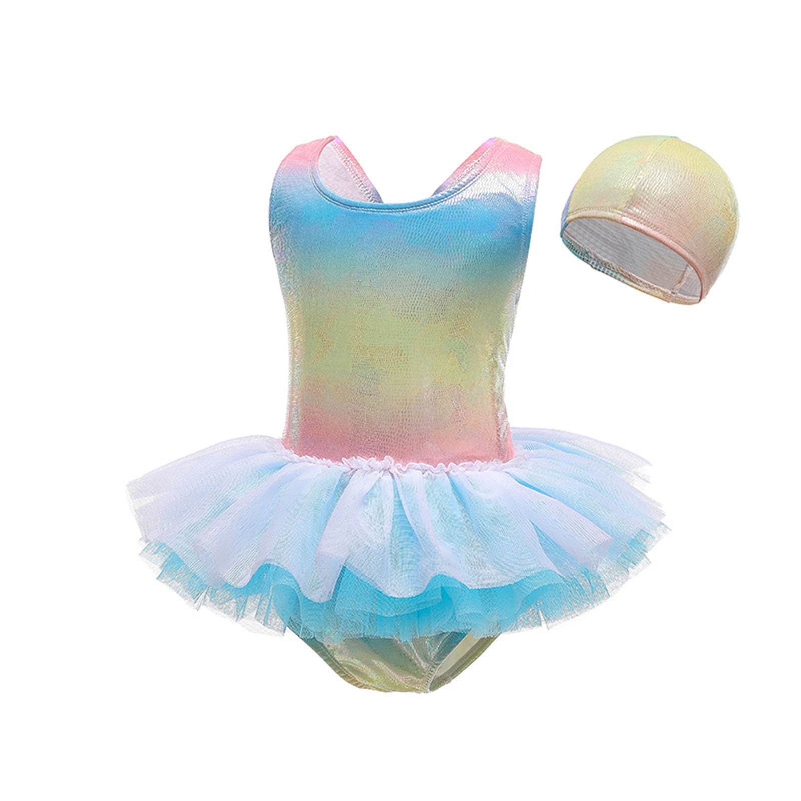 Kid Swimming Suit Two-Piece Bikini Set For Girls Swimwear For Kids With ...