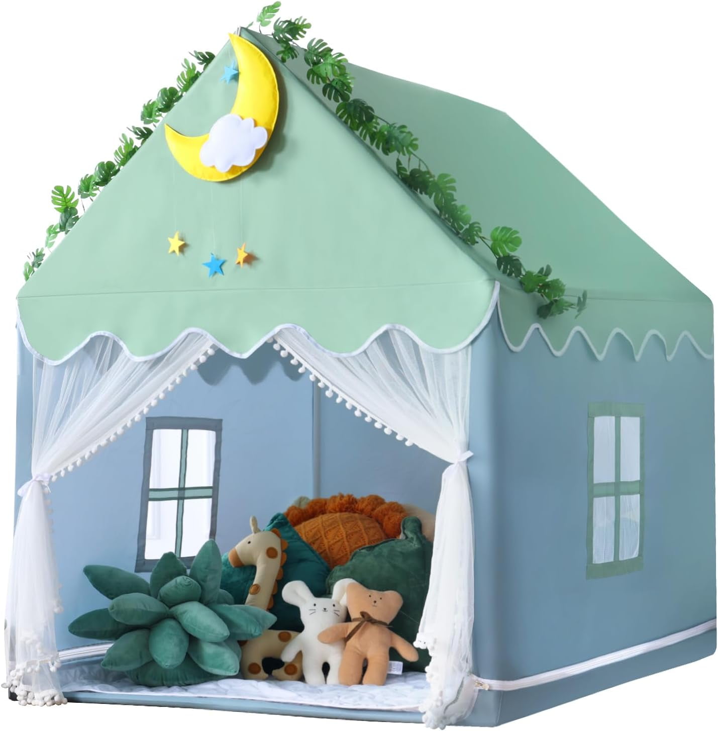 Kid Tent with Mat, Star Lights - Kids Play Tents for Toddlers Kids ...