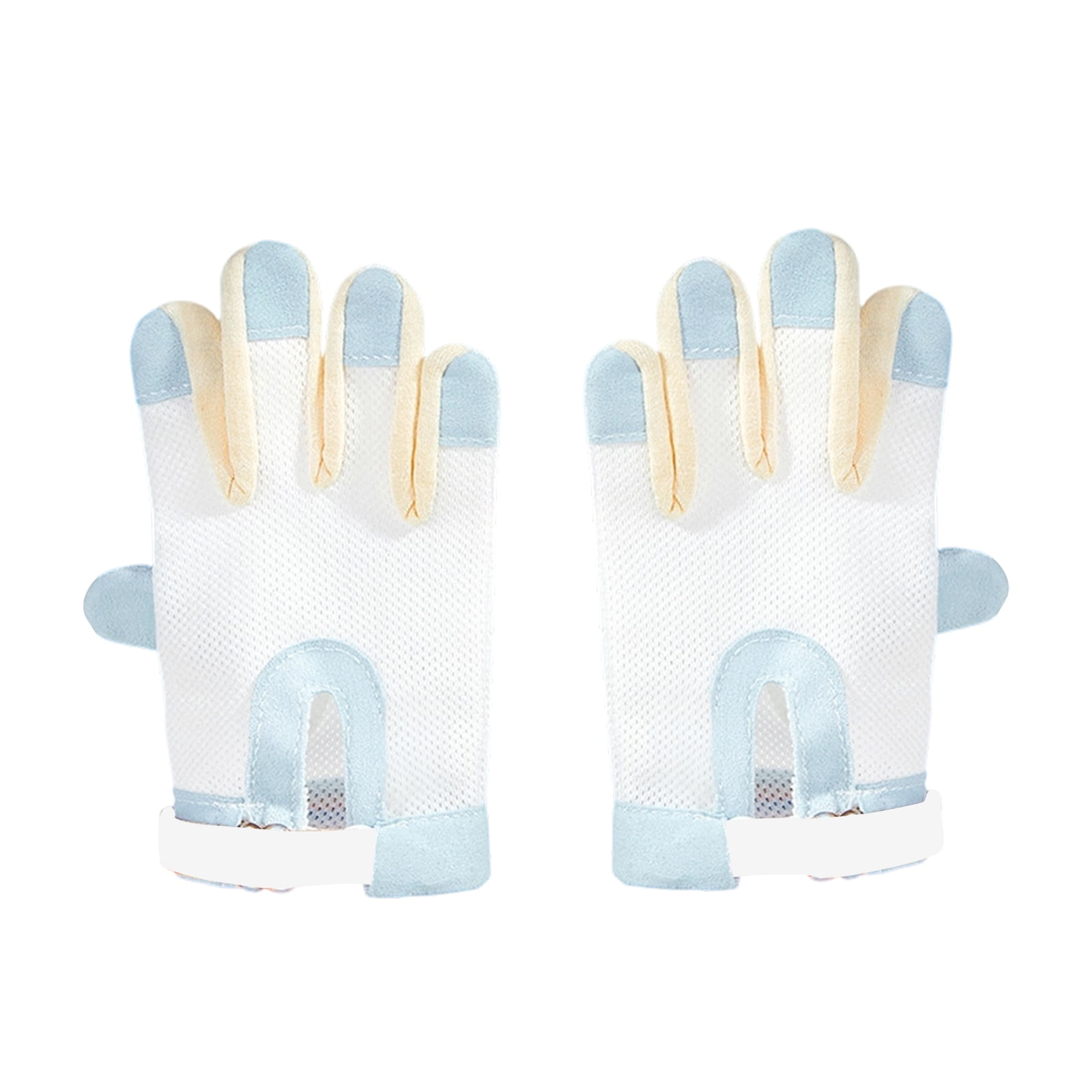 Kid Thumb Sucking Gloves, 5-Finger Anti-Nail Biting Finger Covers With ...