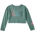 Kid Topia Girls 7-16 Long Sleeve Crop Top Cropped T-Shirt - Walmart.com