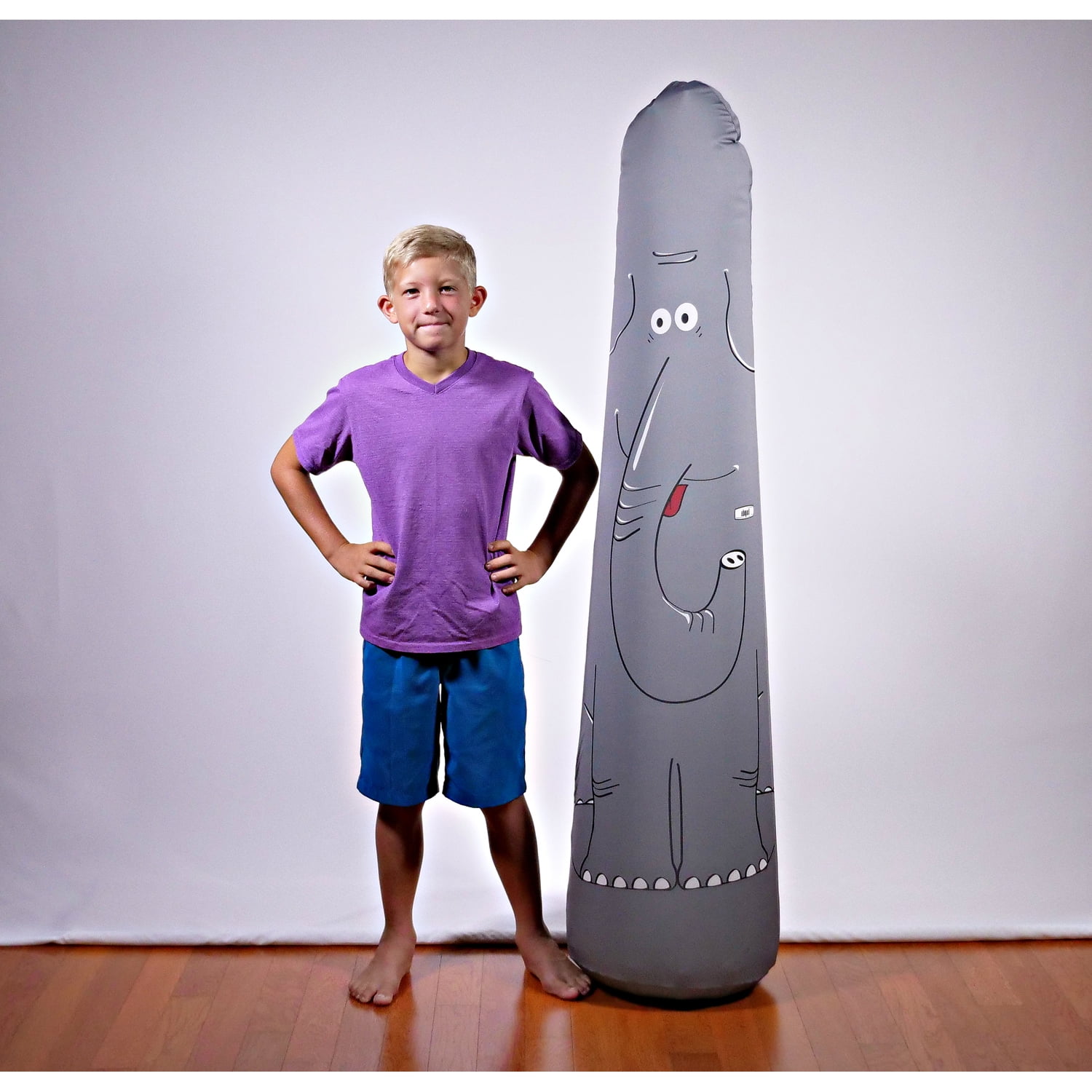 Bonk Fit Kid Tough 5FT Inflatable Punching Bag with Washable Cover ...