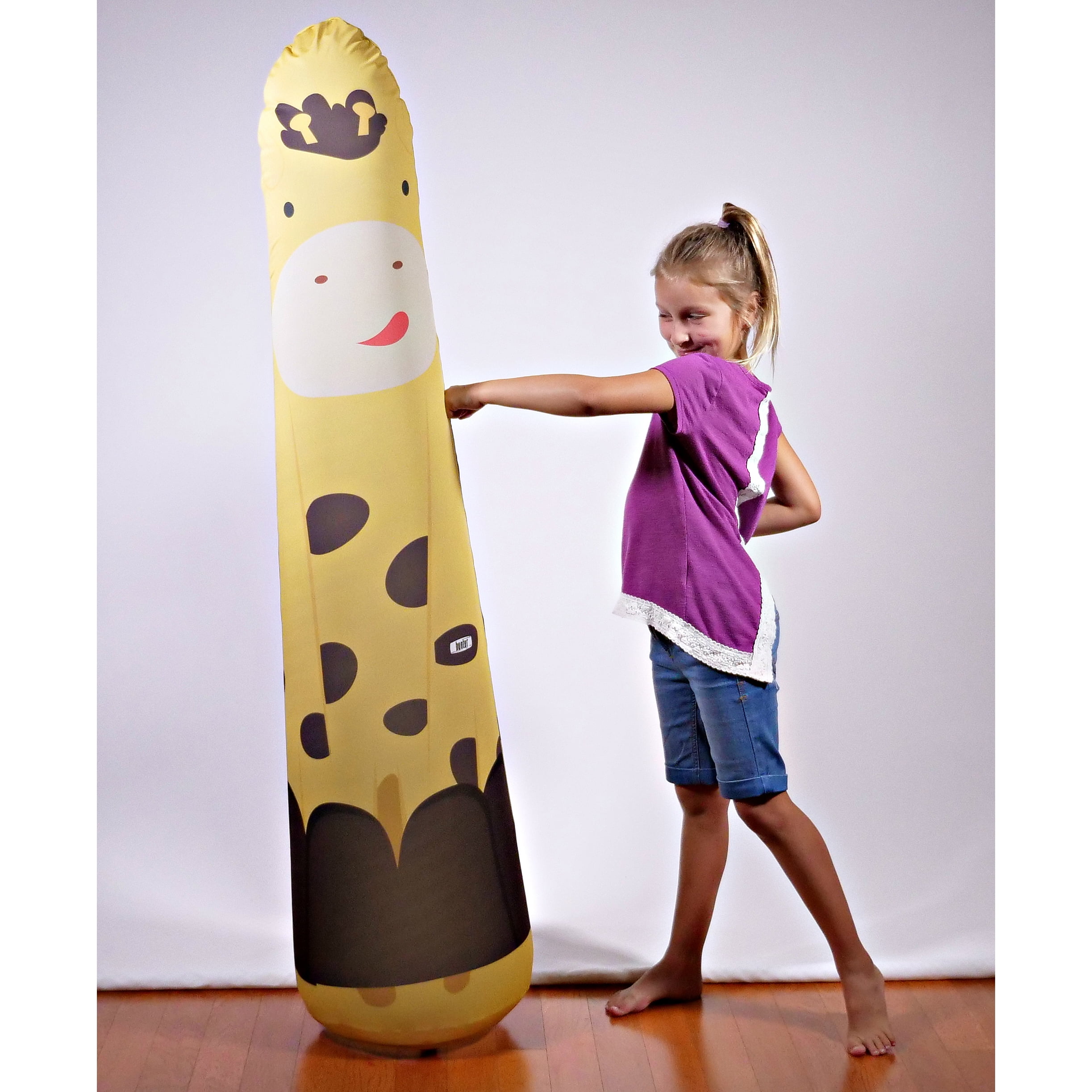 Kid Tough Fitness Inflatable 5FT Free-Standing Punching Bag + Machine ...