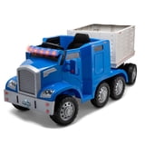 Kid Trax Semi-Truck and Trailer Ride-On Toy, Blue - Walmart.com