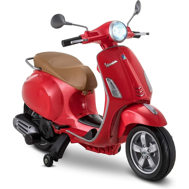 Kid Trax Vespa Toddler Scooter Electric Ride-on Toy, 3-5 Years Old, 6 ...