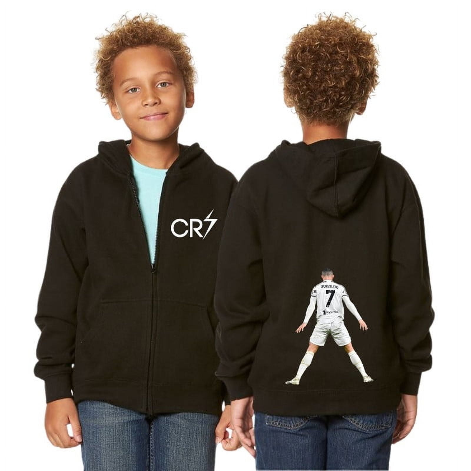 Kid/Youth CR7 Ronaldo Graphic Essential Zip-Up Hoodie – 80/20 Fleece ...